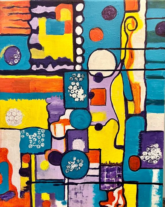 Purple Rain - Carolyn Berkowitz Art - Paintings & Prints, Abstract ...