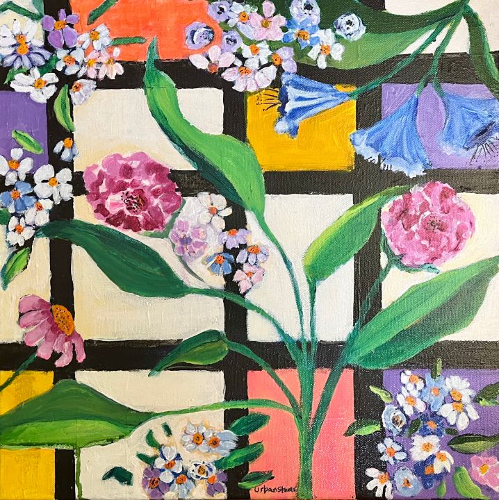Urban Stems - Carolyn Berkowitz Art - Paintings & Prints, Flowers ...