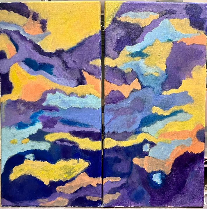 Purple Summer - Carolyn Berkowitz Art - Paintings & Prints, Abstract ...