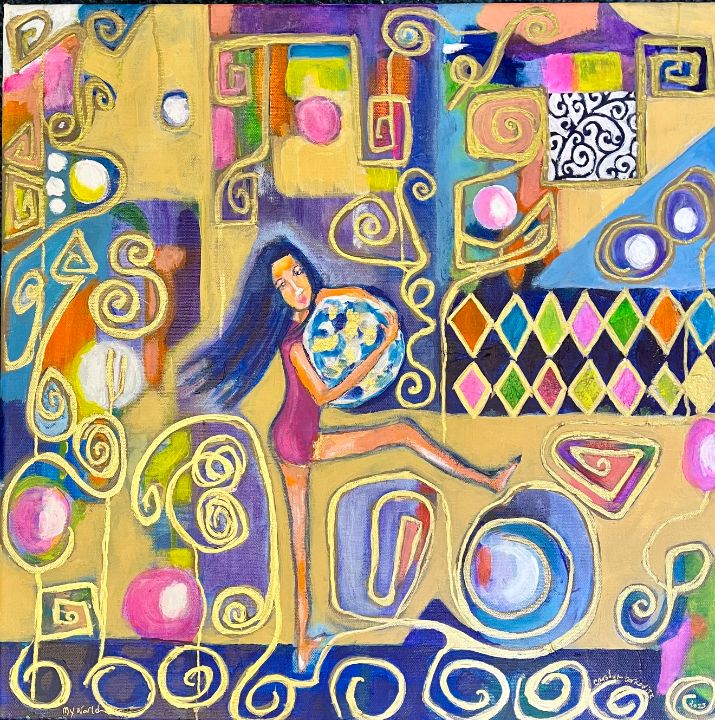My World - Carolyn Berkowitz Art - Paintings & Prints, Abstract ...