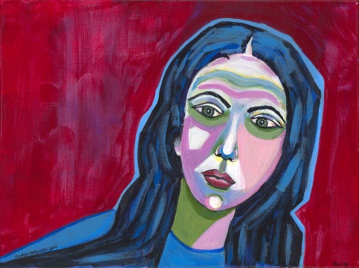 Face Me - Carolyn Berkowitz Art - Paintings & Prints, Abstract ...