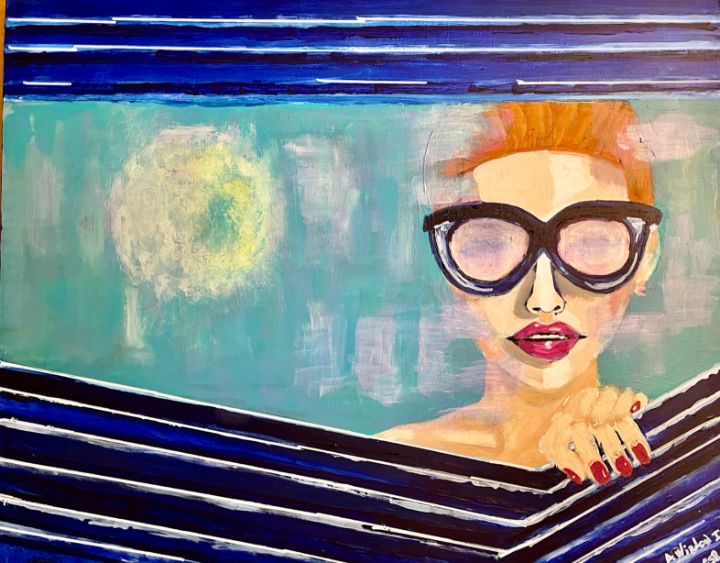 A Window In - Carolyn Berkowitz Art - Paintings & Prints, People ...