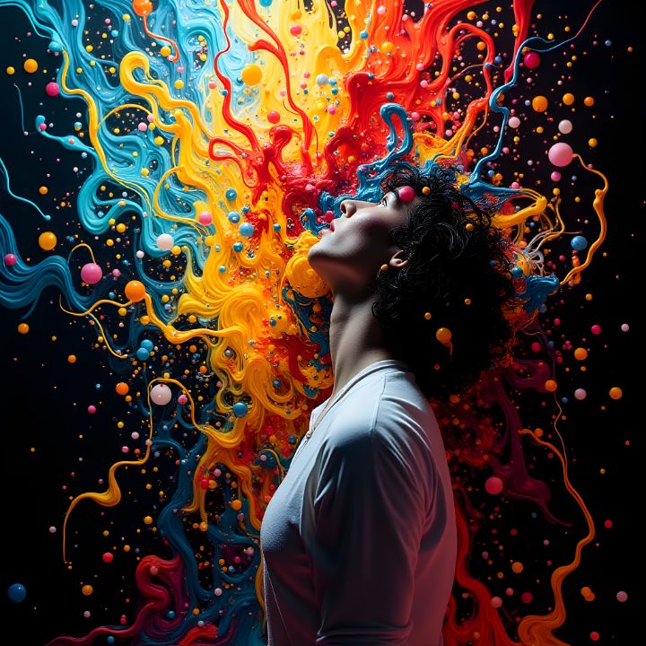 Burst of Creative Thought - GeDesPi - Digital Art & AI, Abstract, Color ...