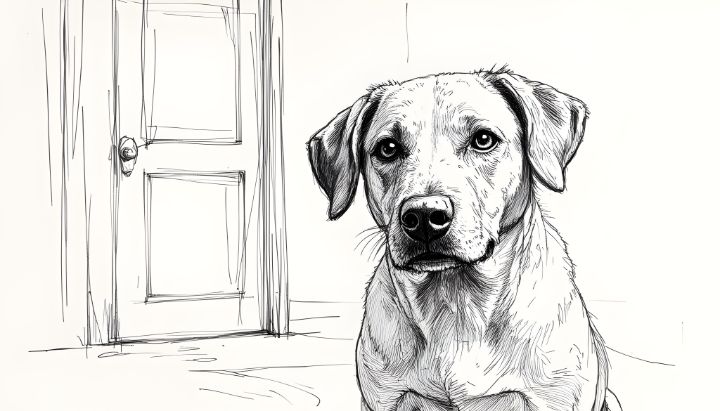 Expressive Dog Portrait Sketch - GeDesPi - Digital Art & AI, Animals ...