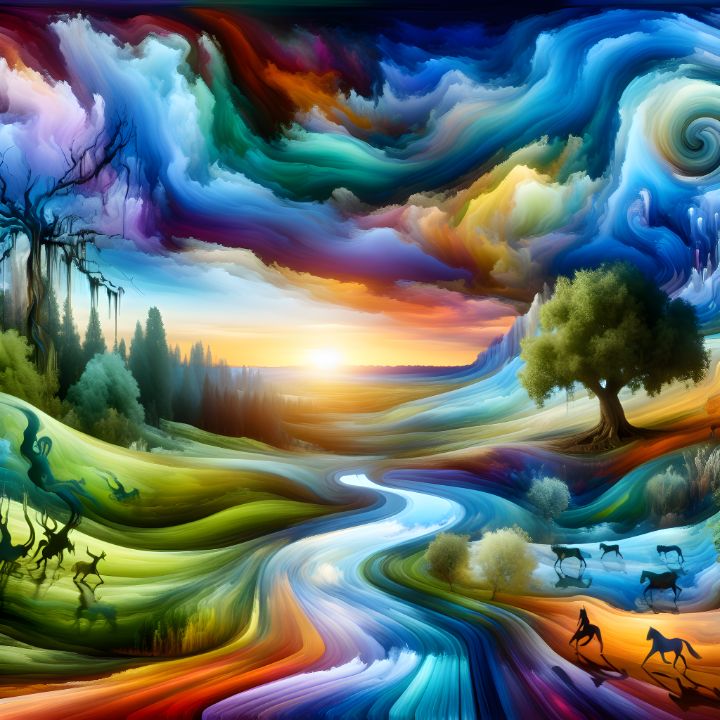 Dreamy Swirl Landscape - GeDesPi - Digital Art & AI, Abstract, Other ...