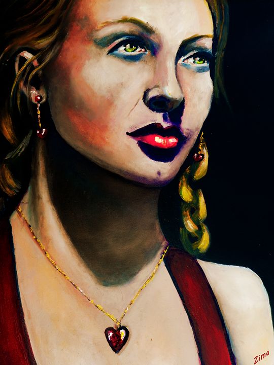Ruby - Zima - Paintings & Prints, People & Figures, Fashion, Female ...
