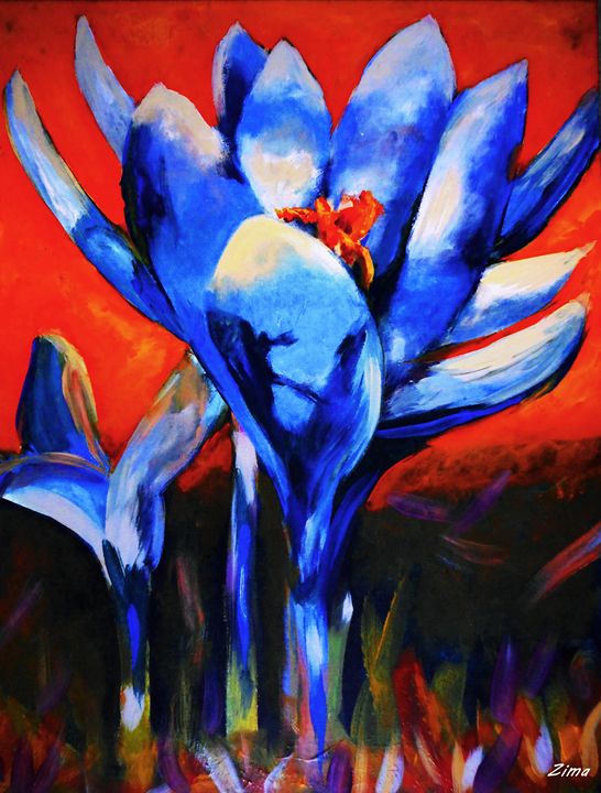 Flower of my Heart - Zima - Paintings & Prints, Flowers, Plants ...