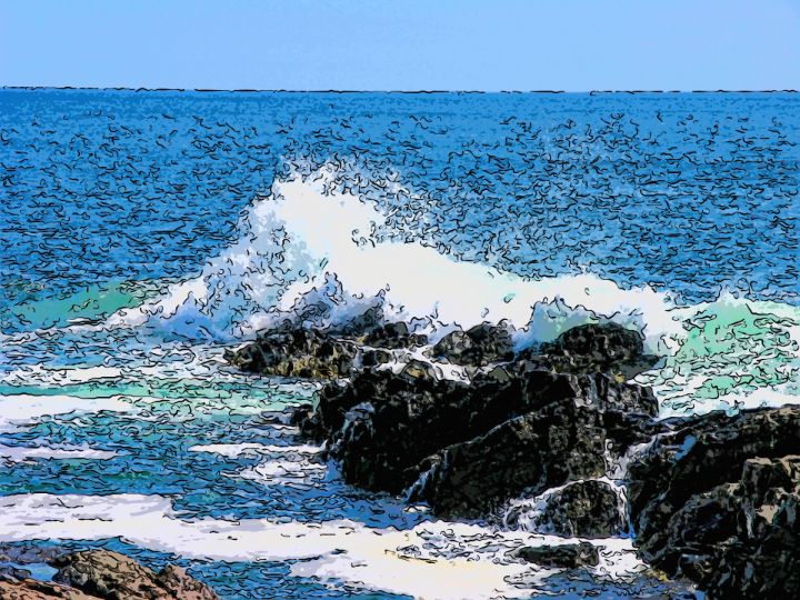 Coastline Inked Detail - Fred Pais Photography - Photography, Abstract ...