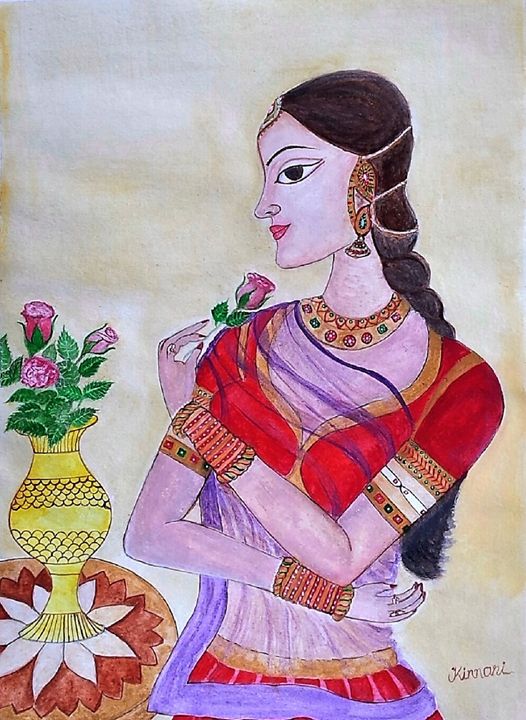 Beautiful - Kinnari - Paintings & Prints, People & Figures, Female Form ...