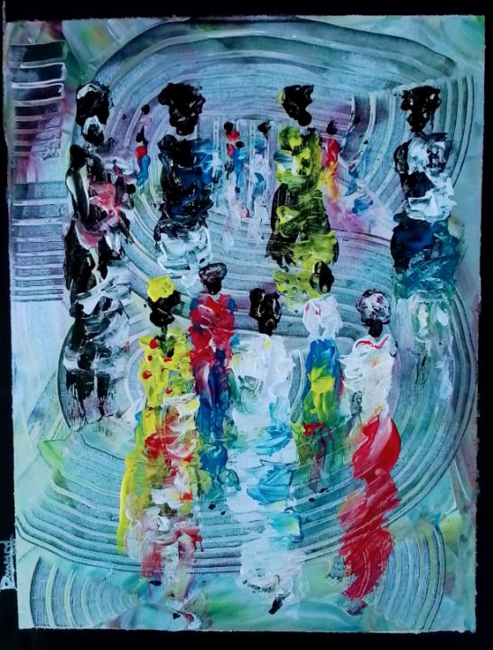 Flowing with the wind - Raymond Doward - Paintings & Prints, Ethnic ...