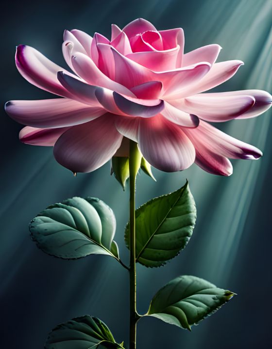 Kiss From A Rose - Chart Art - Digital Art & AI, Flowers, Plants ...