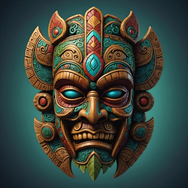 Hei-Tiki - Chart Art - Digital Art & AI, Ethnic, Cultural, & Tribal ...