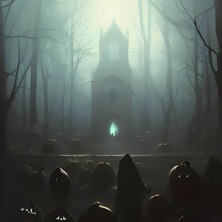 Haunted House - Chart Art - Digital Art & AI, Holidays & Occasions ...