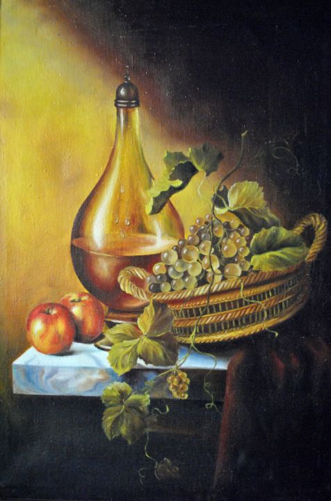 "Golden gifts" - M. M. SLEPUKHIN - Paintings & Prints, Food & Beverage, Meals & Picnics - ArtPal