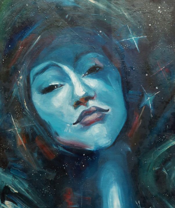 Муза - M. M. SLEPUKHIN - Paintings & Prints, People & Figures, Female Form, Other Female Form ...