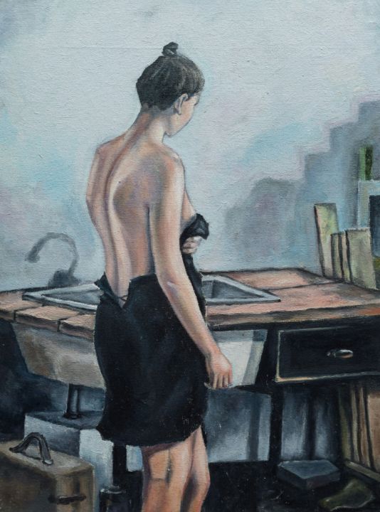 moment of beauty - M. M. SLEPUKHIN - Paintings & Prints, People & Figures, Female Form, Other ...