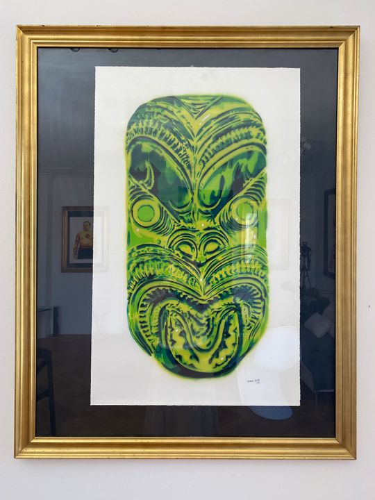TIKI Heads - Black Pop Art Gallery - Paintings & Prints, Ethnic ...