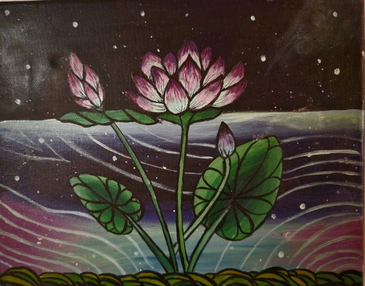 Midnight flower - Miss Morrows art - Paintings & Prints, Flowers ...