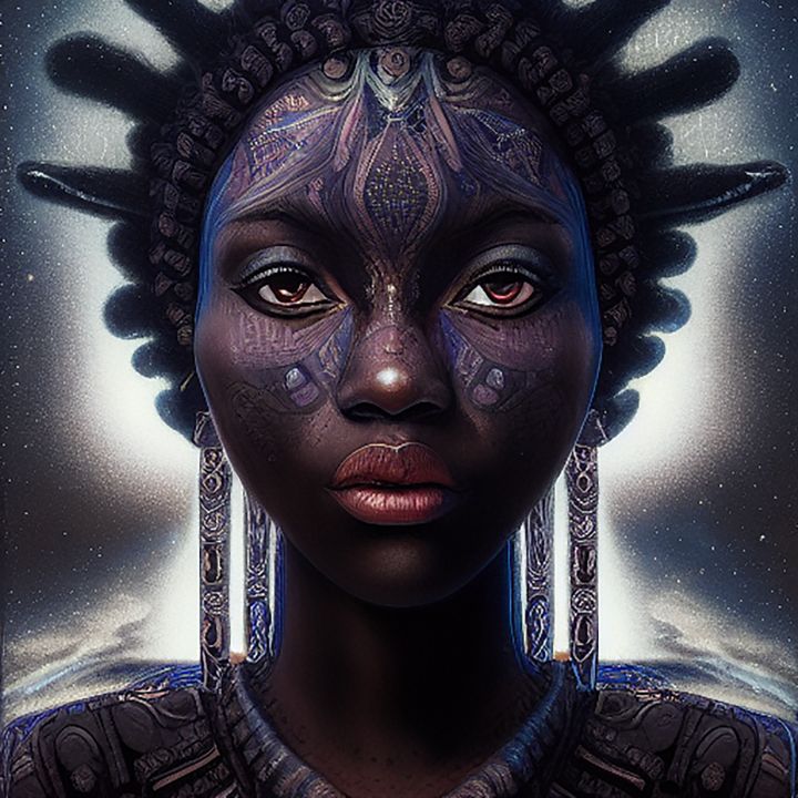 Space Goddess - Empressive Art Gallery - Digital Art & AI, Ethnic ...