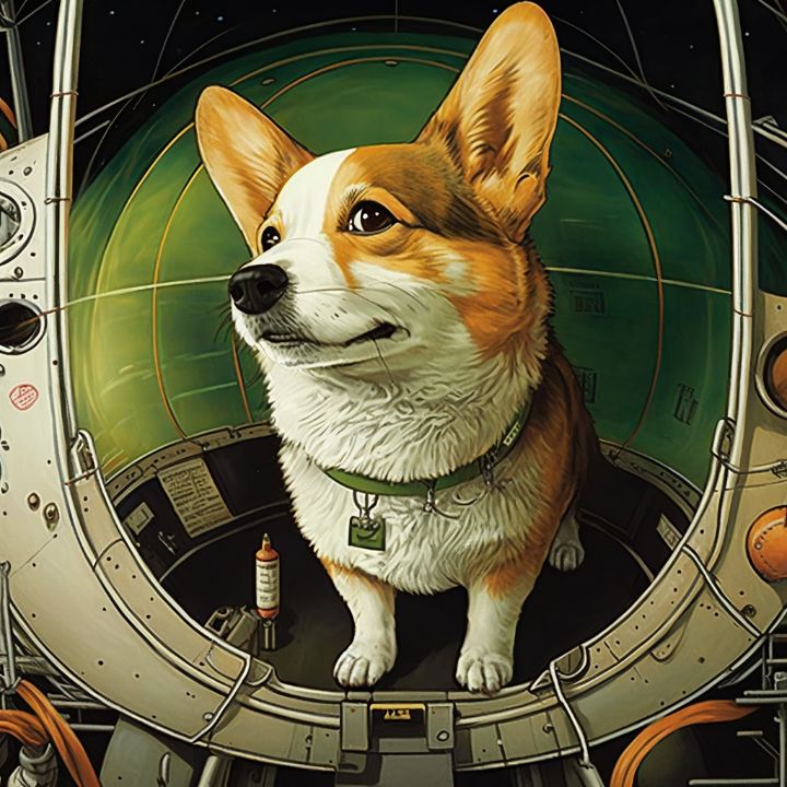 Corgi craft - Guardians of the Canvas - Paintings & Prints, Animals ...