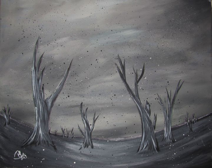 Ashy world - Brenda Lee - Paintings & Prints, Landscapes & Nature ...