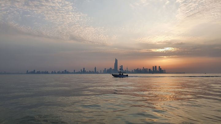 Sunset Over Kuwait Bay - Hamad's_q8Designs - Photography, Landscapes ...