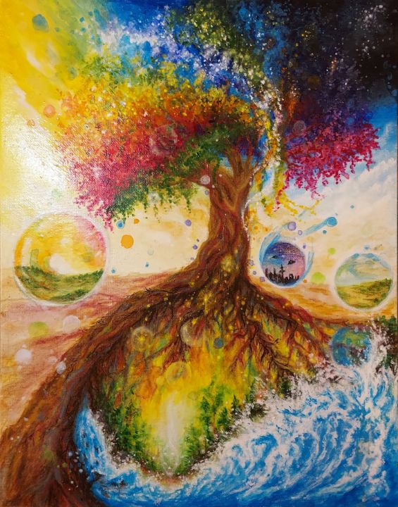 1 Seed Of Worlds - The Arc Gallery 1111 - Paintings & Prints, Fantasy ...