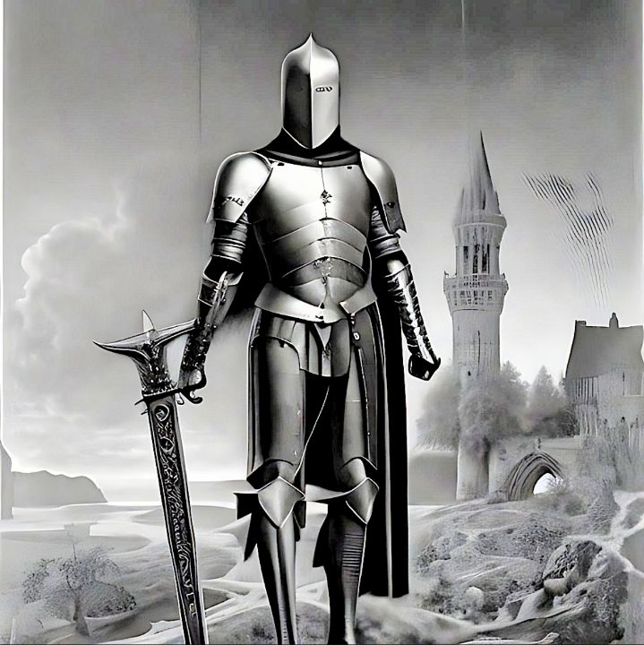 Knight without color - Dsomaa - Digital Art, People & Figures ...