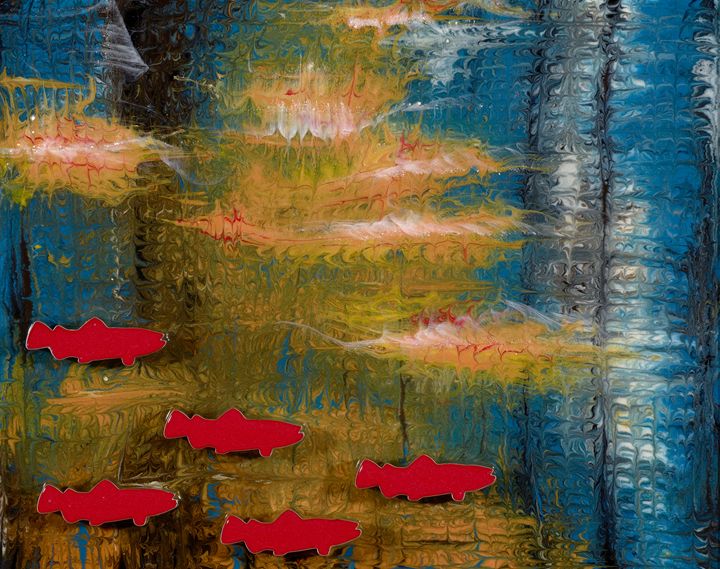 Red Herring - Scott Lindner Art - Paintings & Prints, Abstract ...