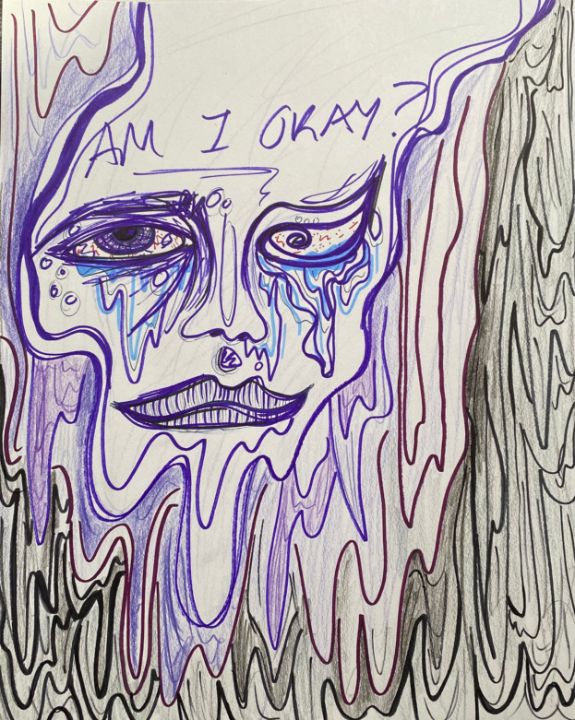 Am I Okay? - EmiCreatesArt - Drawings & Illustration, Abstract ...
