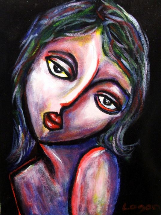 Abstract Girl - Trevor Logan Art - Paintings & Prints, People & Figures ...