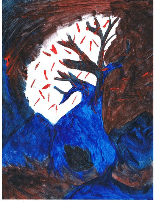 Dark Tree - abstractub - Paintings & Prints, Abstract, Organic - ArtPal