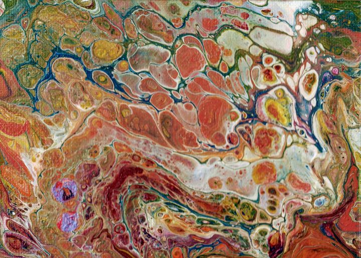 Rainbow confusion - Second life fluid art - Paintings & Prints ...