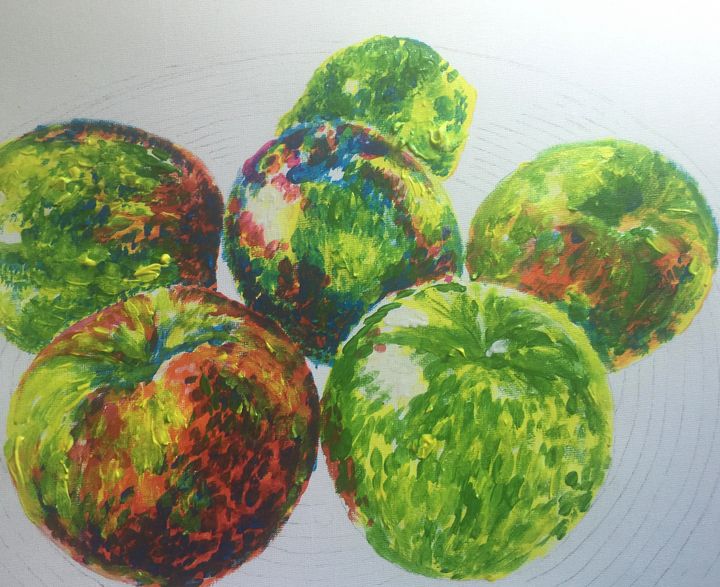 Impasto apples - EMPOWER ART - Paintings & Prints, Still Life, Food ...