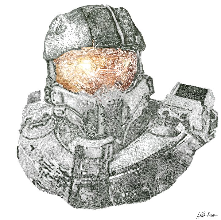 Master Chief Portrait - De Outrora - Paintings & Prints, People ...