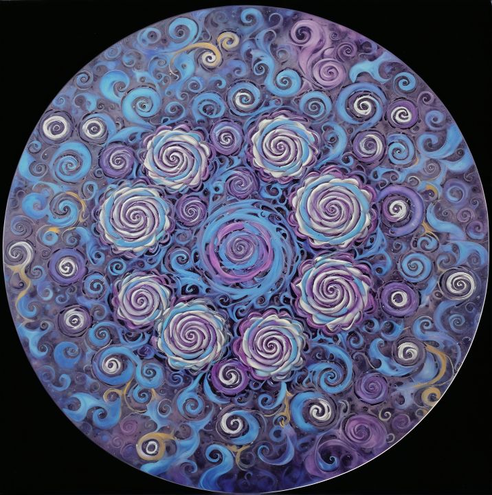 Jupiter`s North pole cyclones flower - Despoin Moony - Digital Art & AI ...