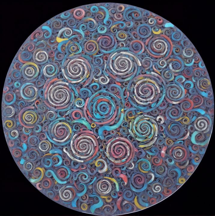 Jupiter`s North pole cyclones plstc - Despoin Moony - Digital Art & AI ...