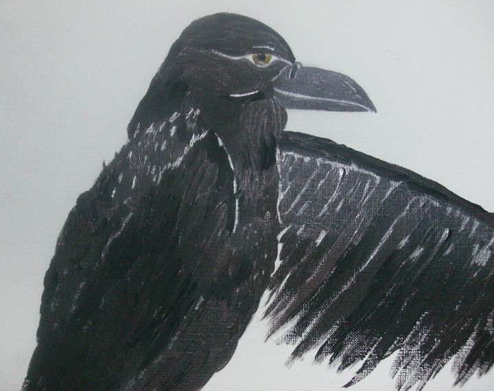 The Crow with a Plan - ART - Paintings & Prints, Animals, Birds, & Fish ...