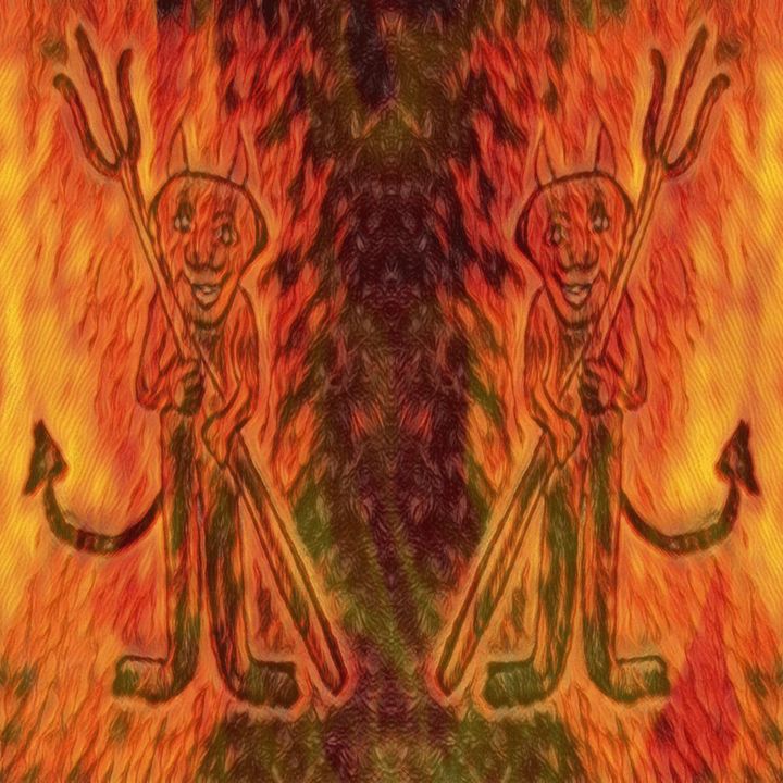 devils in fire - ART - Drawings & Illustration, Religion, Philosophy ...
