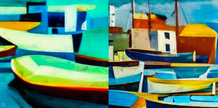 Marina - Paintings - Paintings & Prints, Landscapes & Nature, Beach ...