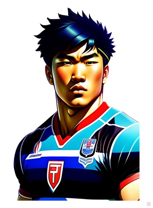 Japanese Rugby Player - Paintings - Paintings & Prints, Sports ...