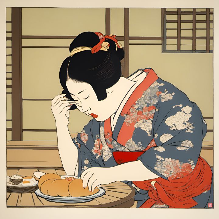 Eating Steamed Buns - Paintings - Paintings & Prints, Food & Beverage ...