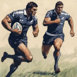 Rugby Hunger - Paintings - Paintings & Prints, Sports & Hobbies, Other ...