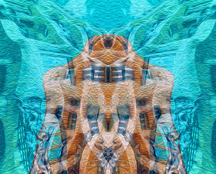 DMT Alien Geometric Abstract - ROYGBIV Thrift Art - Digital Art & AI ...