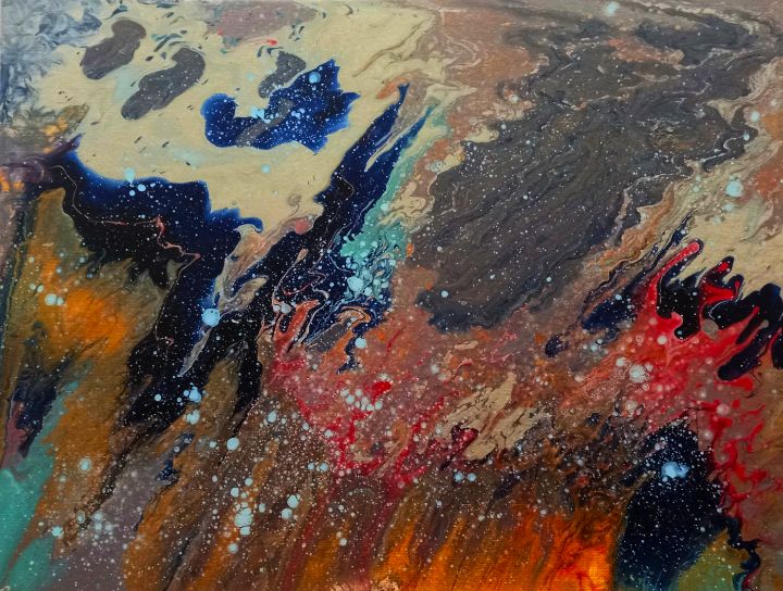 Shredded Galaxy - Heather M. Grogan - Paintings & Prints, Abstract ...