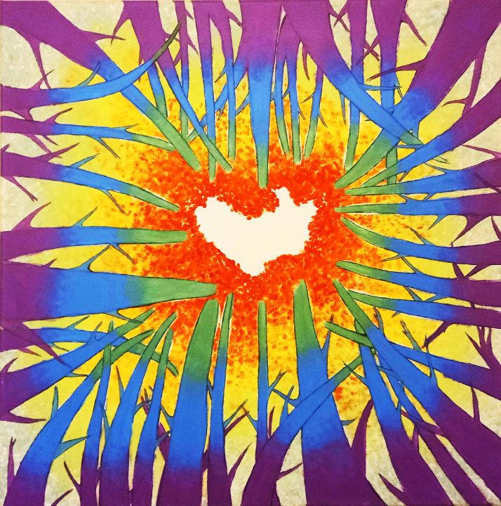 Technicolour Forest - Heather M. Grogan - Paintings & Prints, Flowers ...