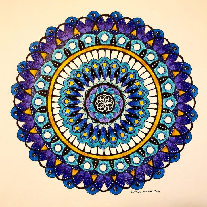 Beautiful Blue - Art by Heather Wallace-Campbell - Drawings ...