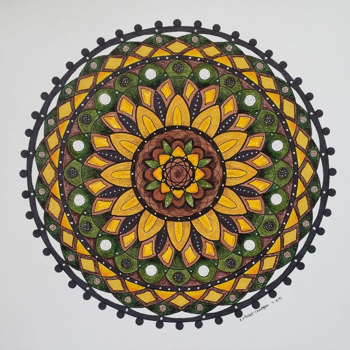 Sunflower Power - Art by Heather Wallace-Campbell - Drawings ...