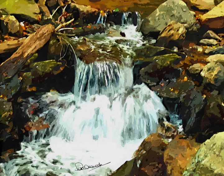 Flowing Mountain Stream - Shadow and Form - Photography, Landscapes ...