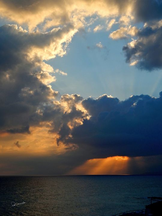 Sunset Drama - Shadow and Form - Paintings & Prints, Landscapes ...